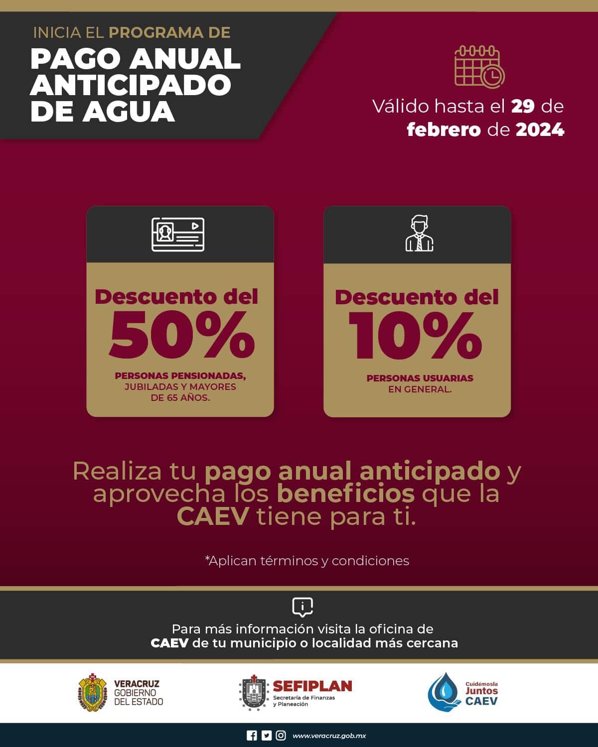 Recibo de agua CAEV Veracruz -【Pago en línea】